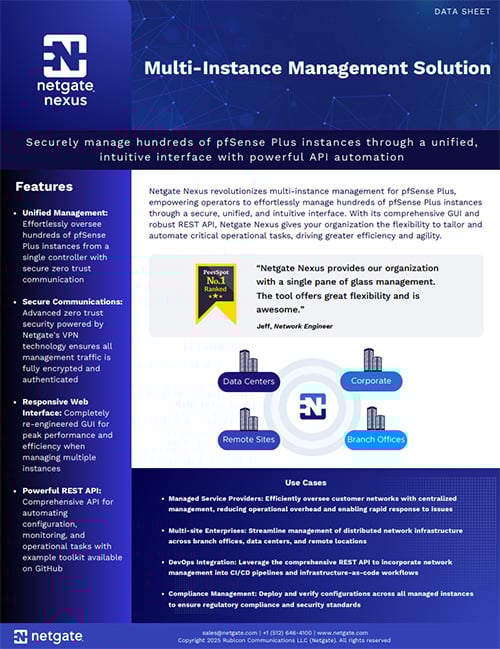 Nexus Overview | Netgate